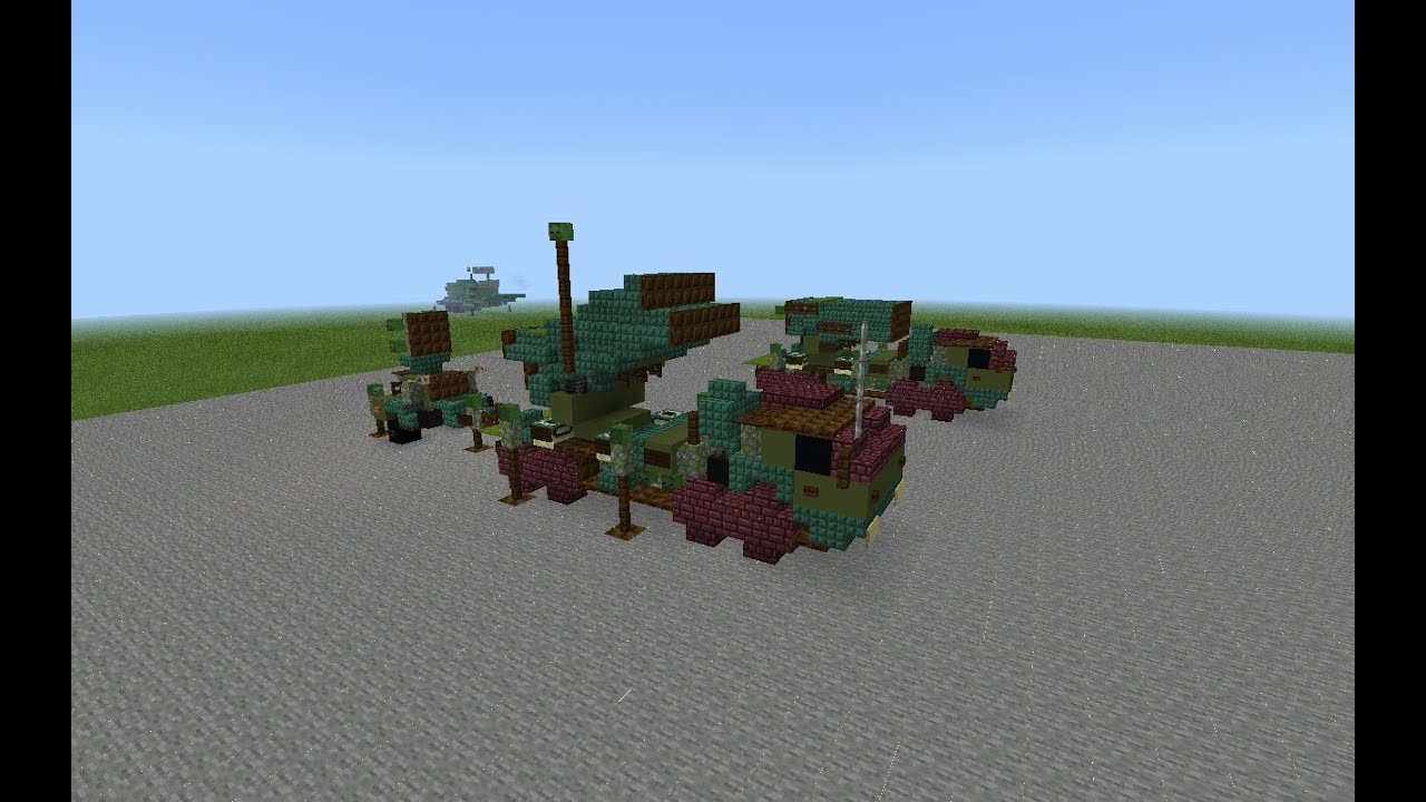 NASAMS II mounted on Sisu E13TP \\ Minecraft Tutorial - YouTube