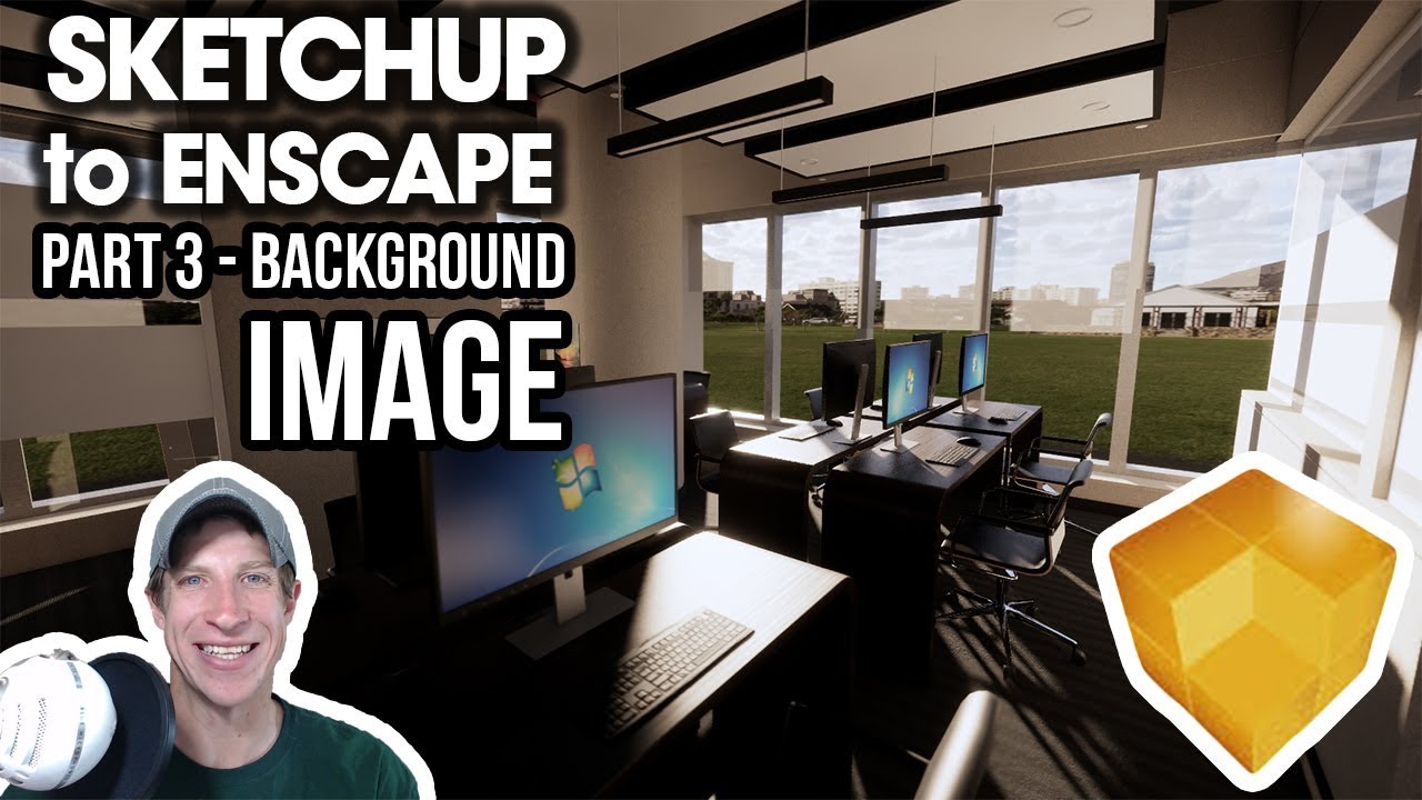 SketchUp to Enscape COMPLETE WORKFLOW Part 3 - Adding HDRI Backgrounds ...
