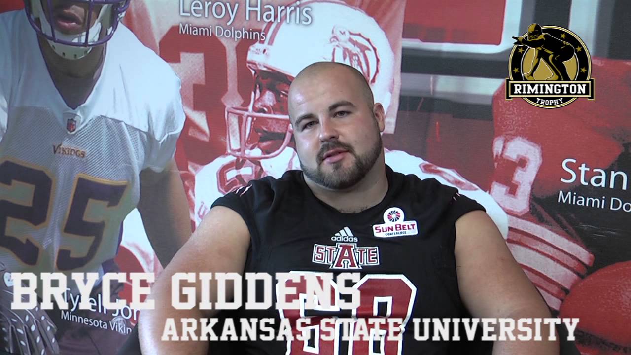 Bryce Giddens - Center for the Arkansas State University Red Wolves ...