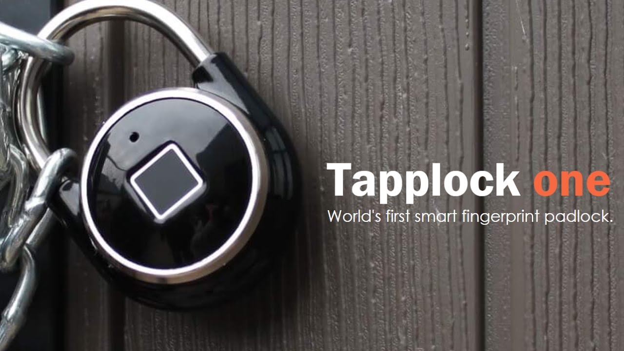 TappLock One: The World's First Smart Fingerprint Padlock - YouTube