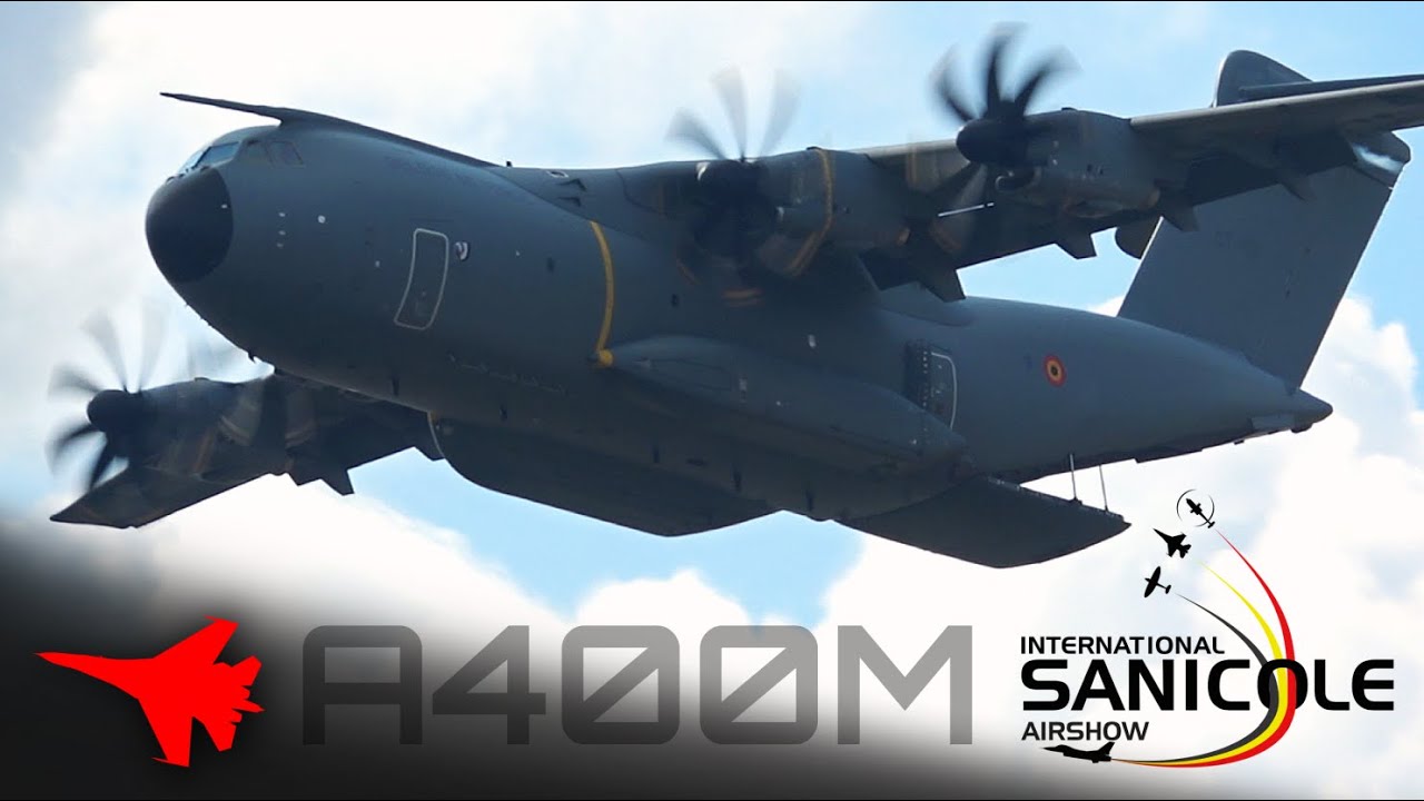 Big Chungus A400M Flying LOW at Sanicole 2022 Airshow!! ️ + Paradrop ...