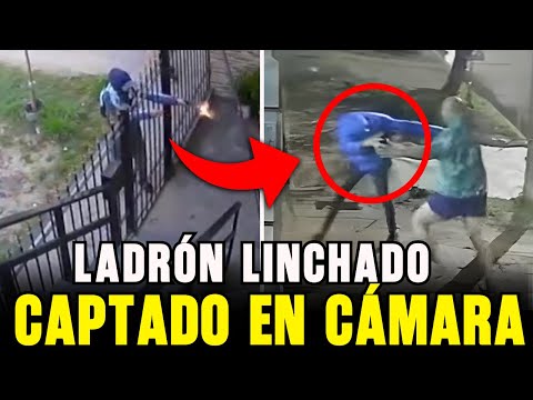 Ladrón ROBA y es BRUTALMENTE GOLPEADO por el DUEÑO en CALZONCILLOS en plena CALLE