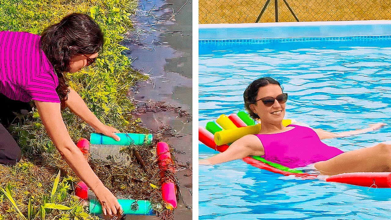 Genius Pool Noodle Hacks And Crafts You'll Wish You Knew Sooner! - YouTube