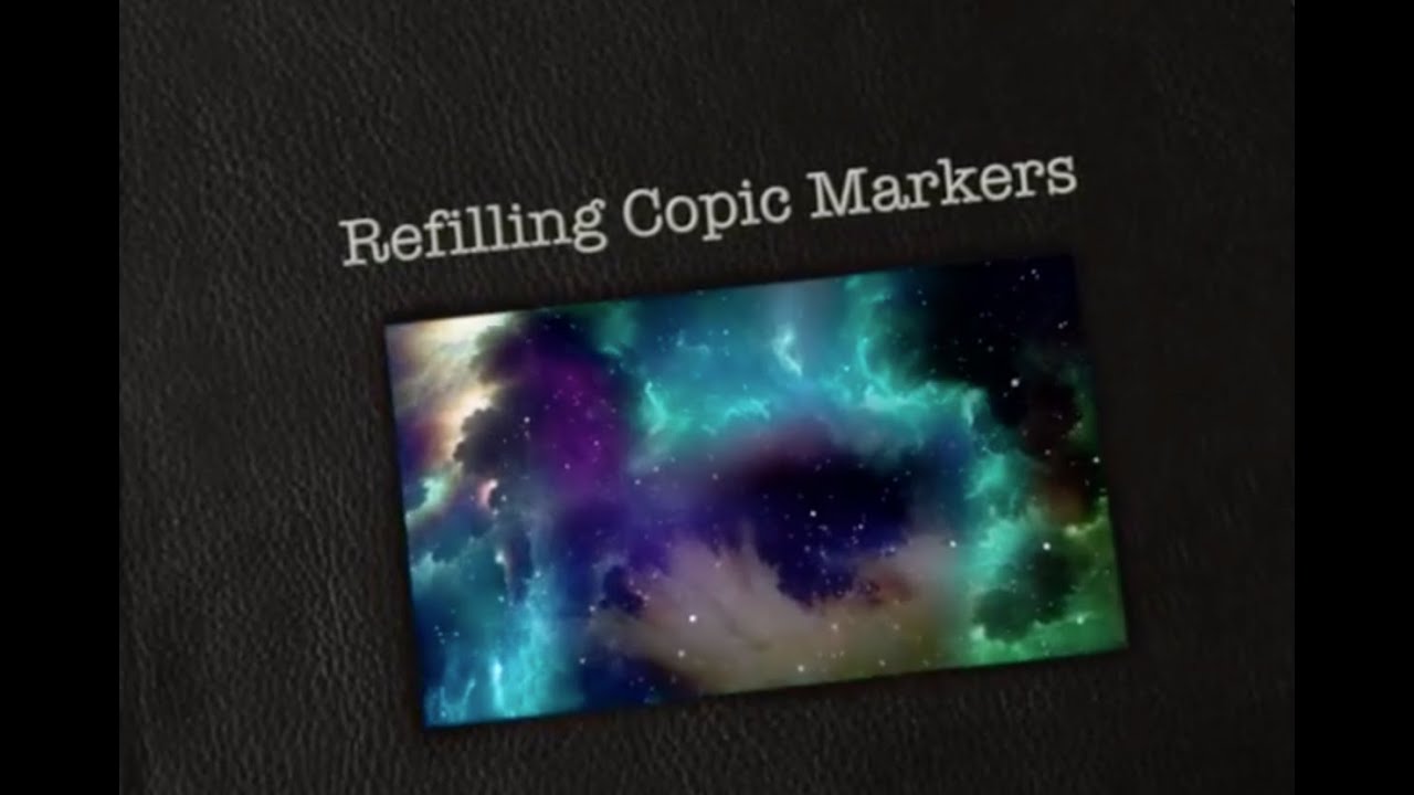 Refilling Copic Markers - YouTube