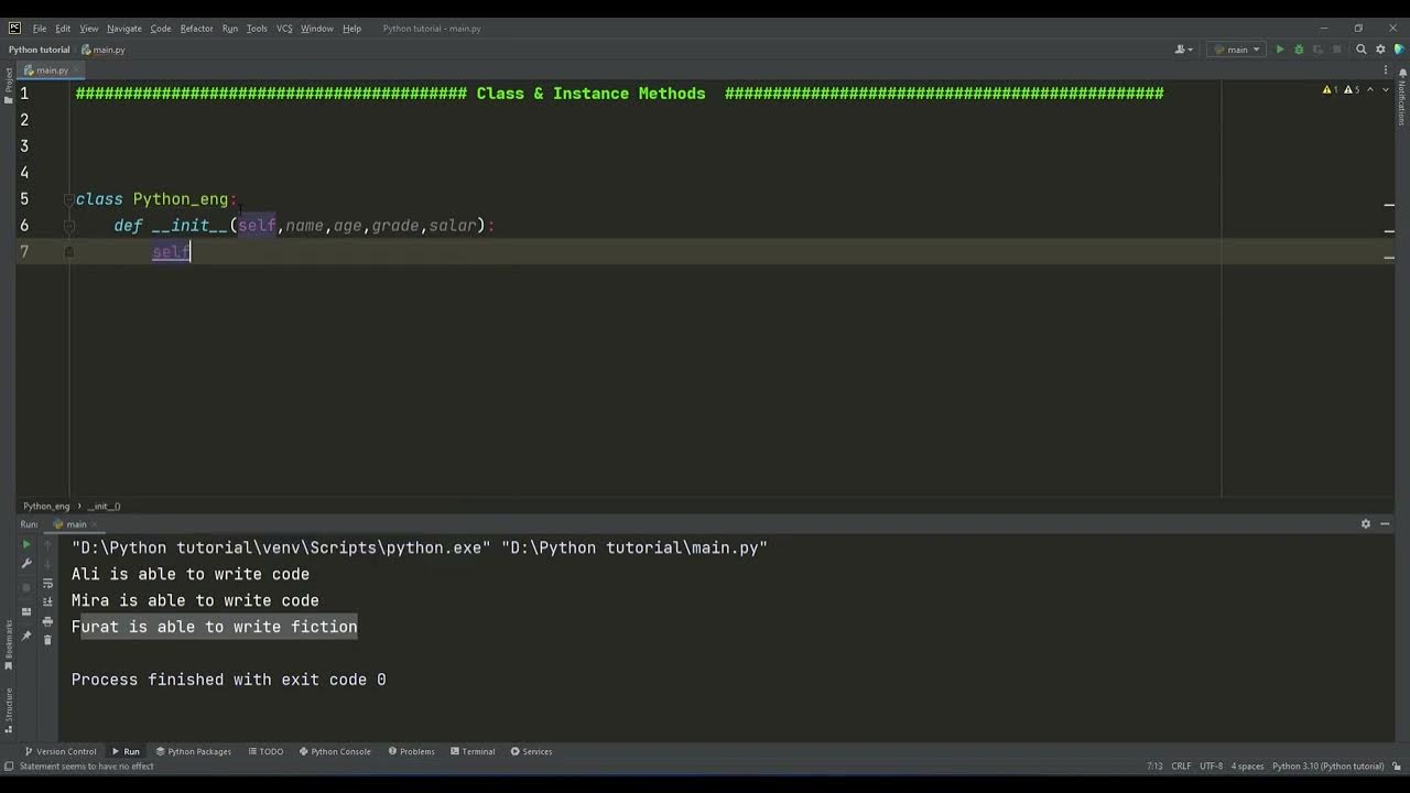 87- OOP III [Class & Instance Methods] - YouTube