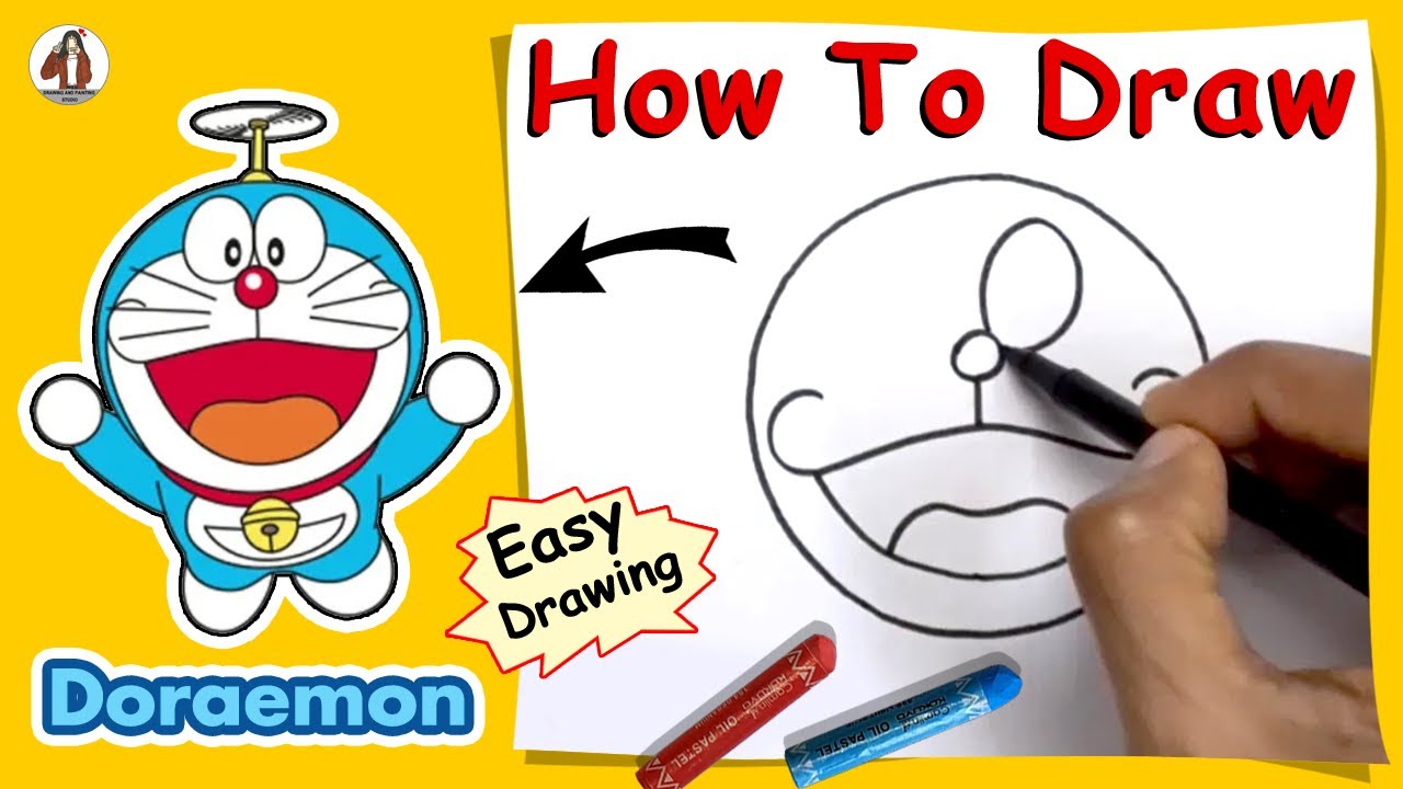 How to Draw Doraemon Easy / Easy Step by Step Doraemon Drawing - YouTube