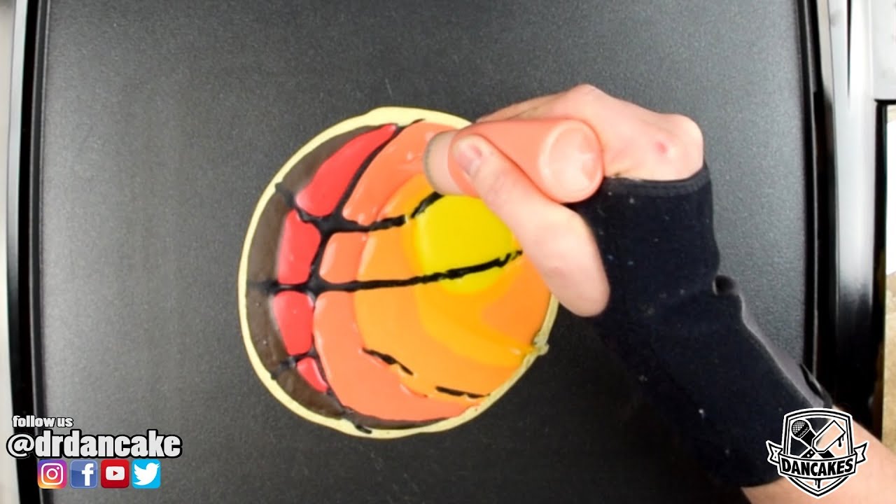 Basketball Pancake Art (NBA) - YouTube