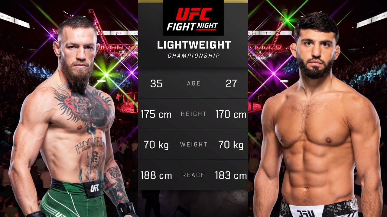 Conor McGregor vs Arman Tsarukyan Full Fight - UFC 5 Fight Night - YouTube