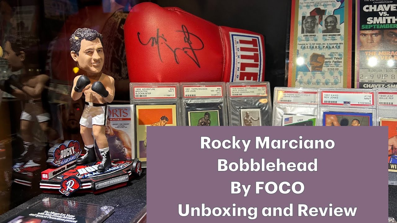 Rocky Marciano FOCO Bobblehead boxing and quick review - YouTube
