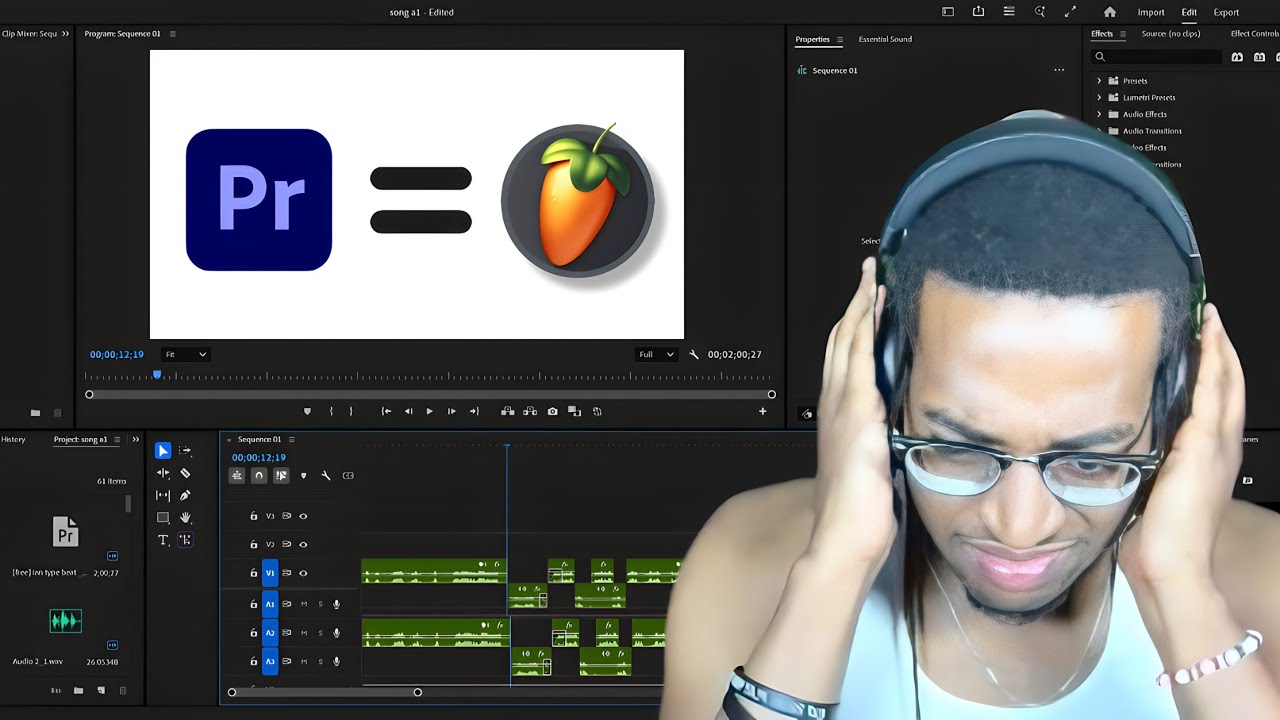 I Made a WHOLE Song Using Premiere Pro - YouTube