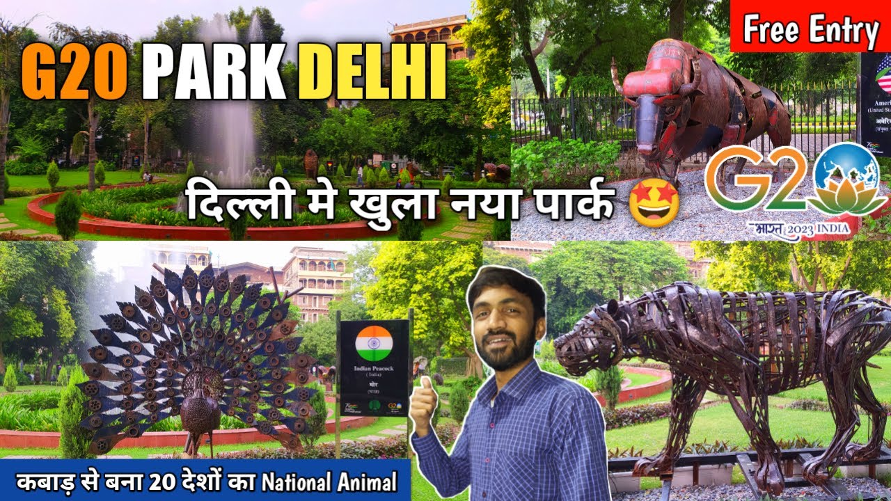 G20 park new delhi | G20 park delhi chanakyapuri | G20 waste to art ...