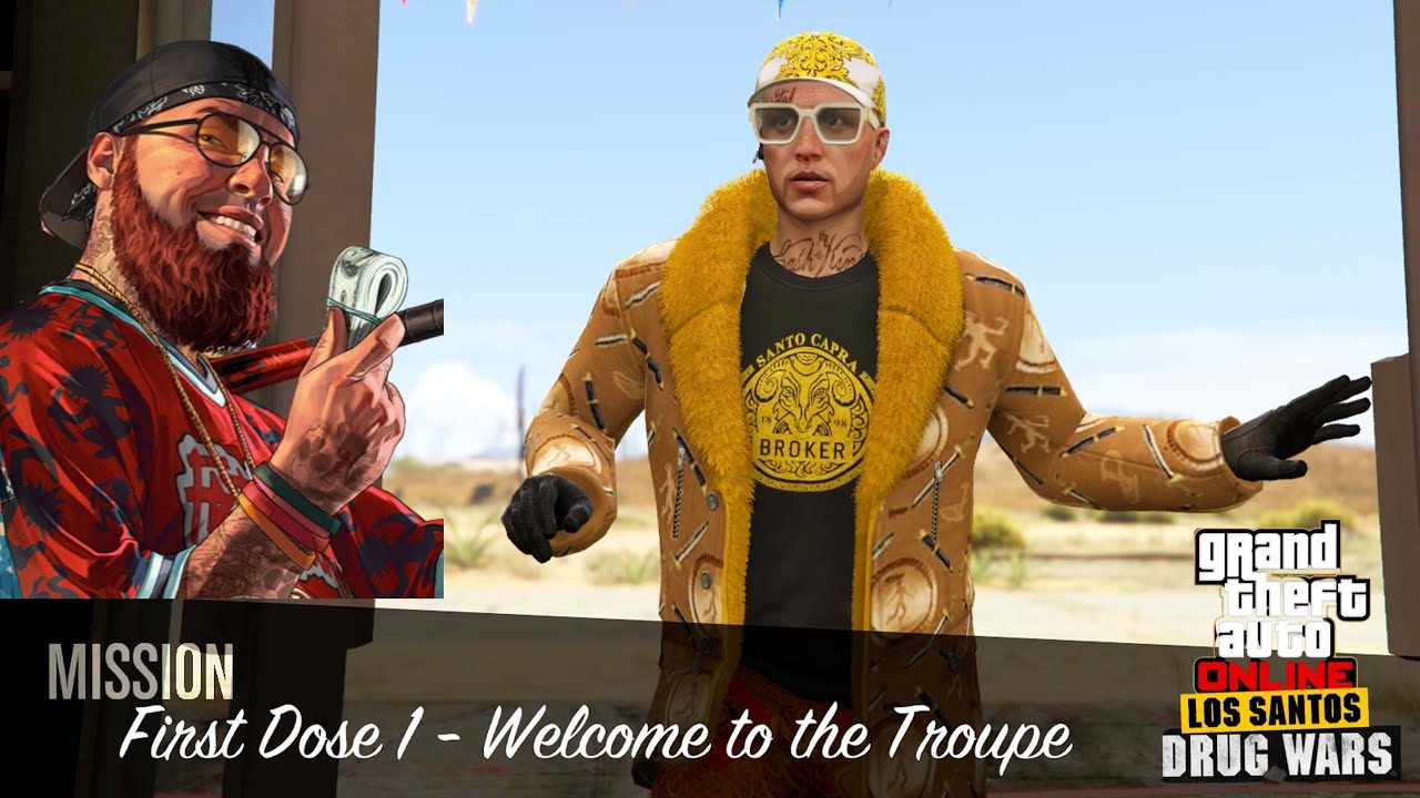 GTA 5 Online Drug Wars DLC - First Dose 1 Welcome to the Troupe - YouTube