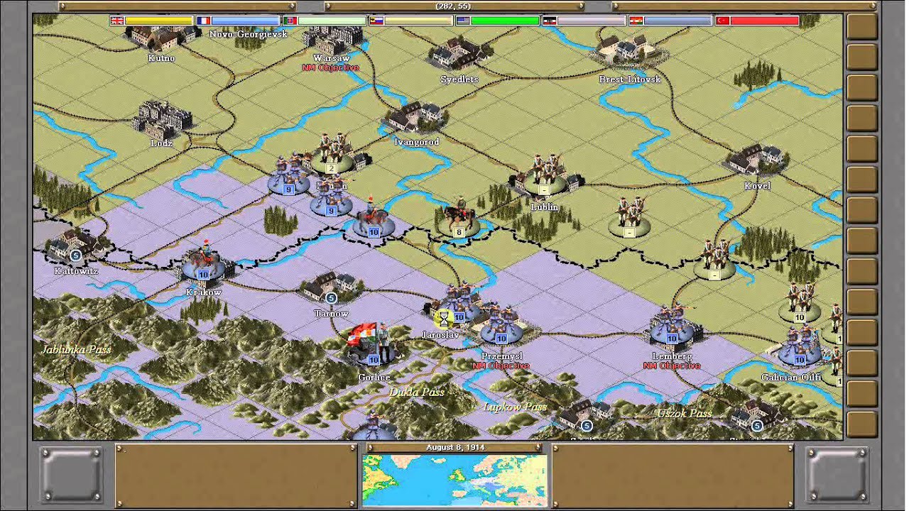 Strategic Command WW1 AAR - Turn 2 (August 8th, 1914 - Central Powers ...