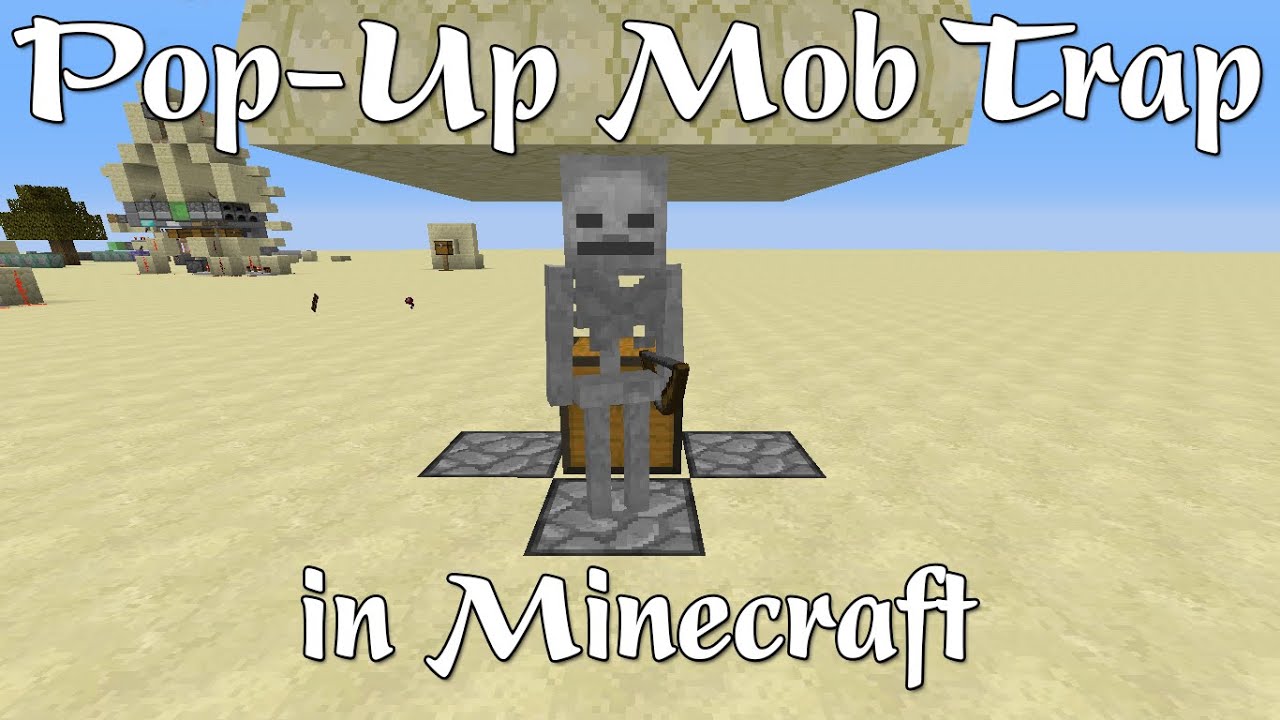 Minecraft: Pop Up Mob Trap [No Command Blocks!] - YouTube