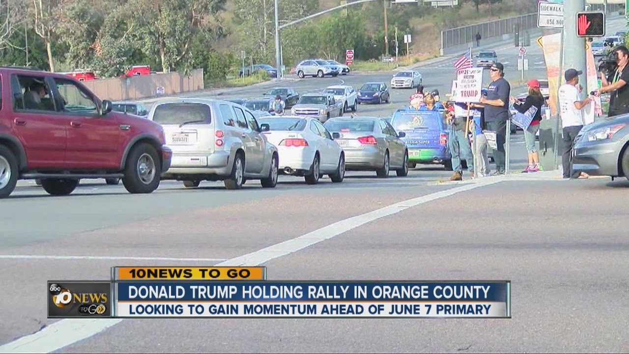 Trump to hold large rally in OC Thursday - YouTube