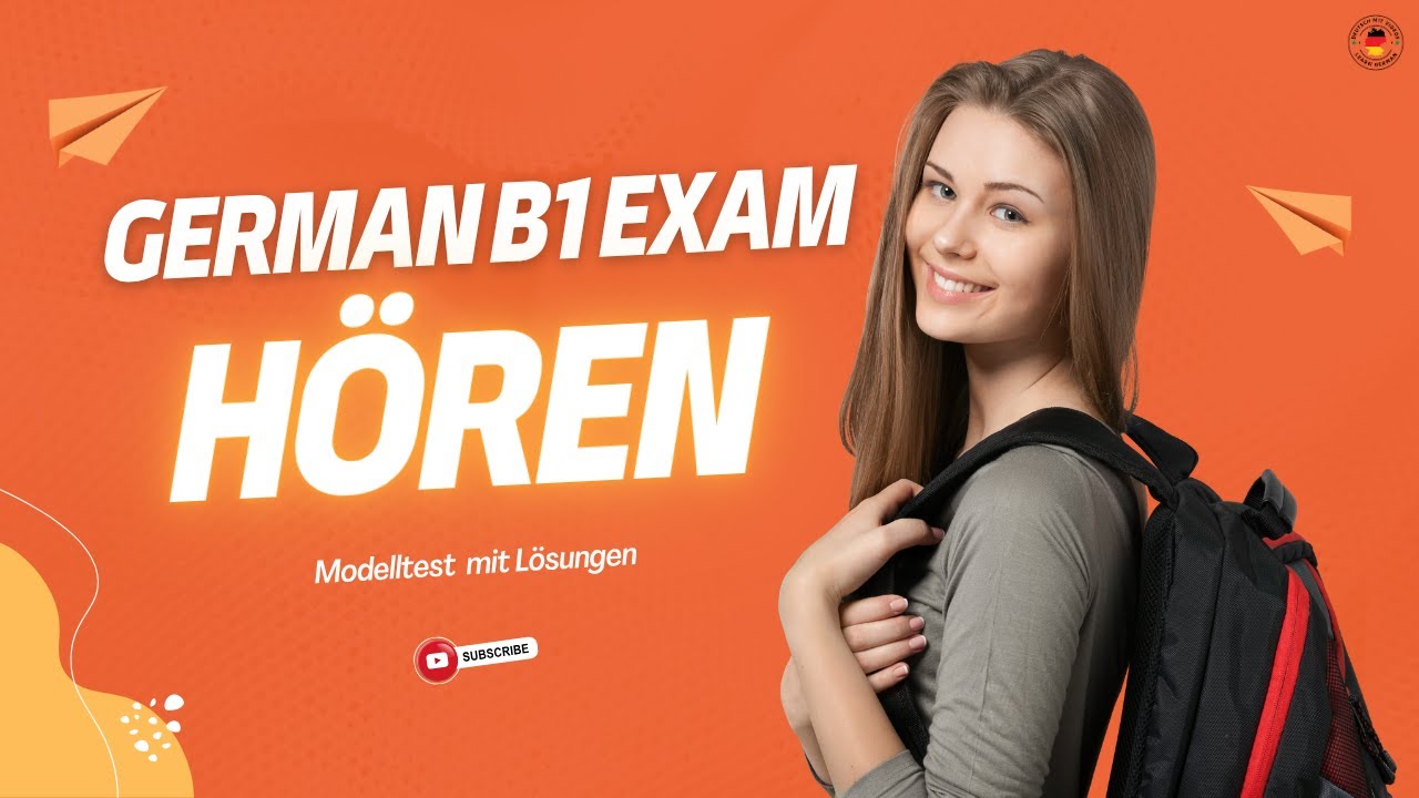 B1 - Goethe Zertifikat Deutsch Hören Modell test mit Lösungen ...