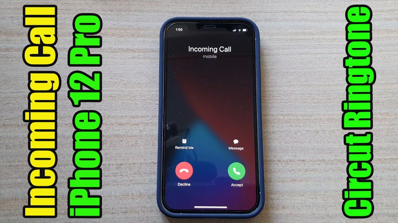 iPhone 12 Pro Incoming Call With Circuit Ringtone Sound - YouTube