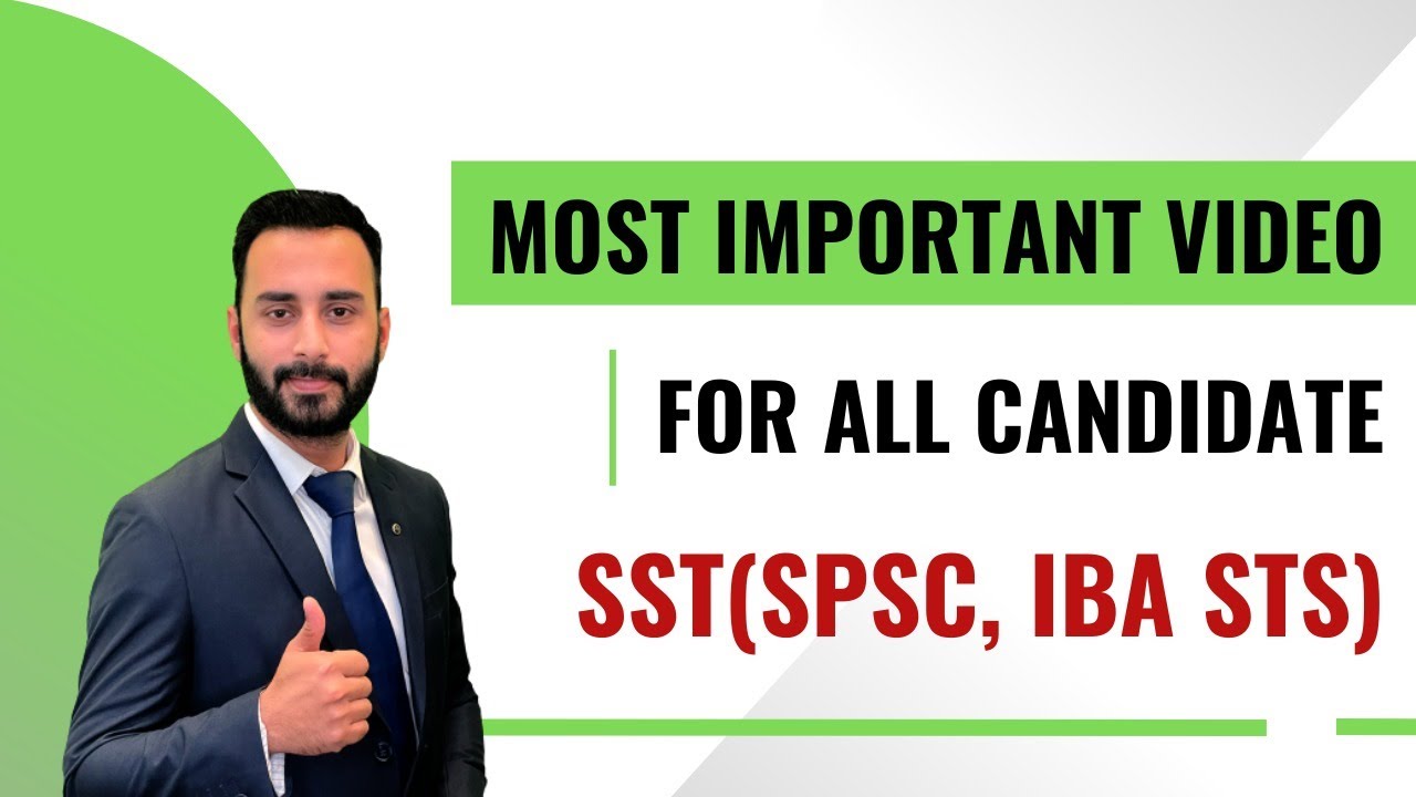 Most important for all candidates || sst || iba test || sts - YouTube