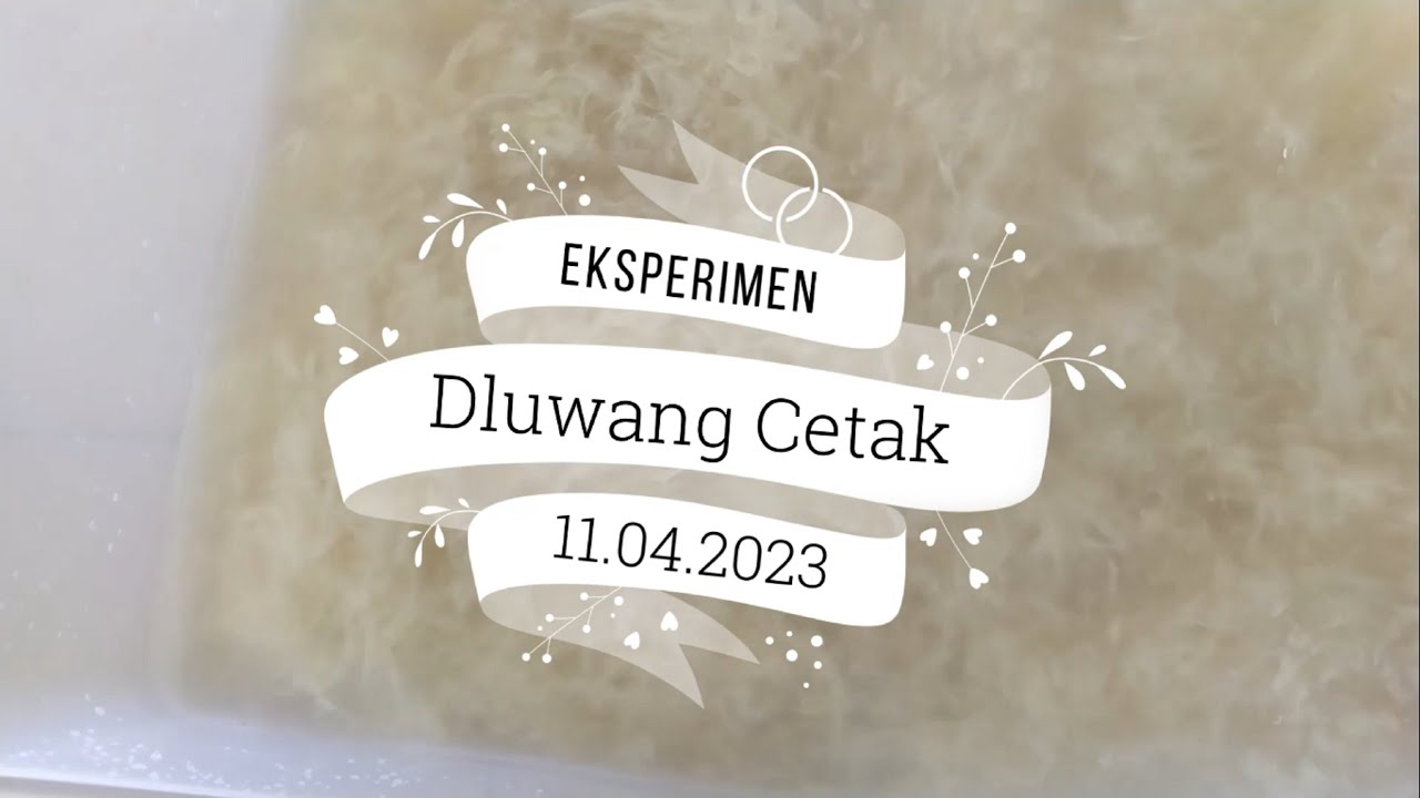 Eksperimen Kertas Dluwang Cetak (BERHASIL) - YouTube