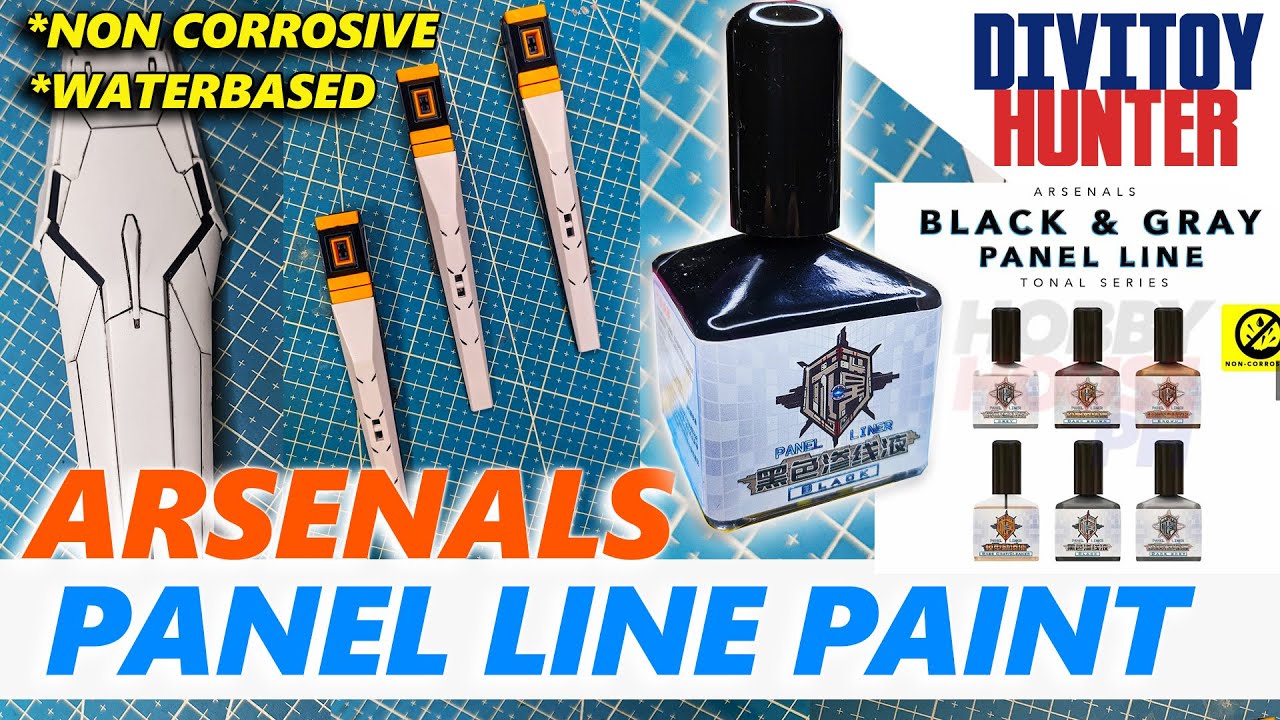 ARSENALS GUNDAM PANEL LINE PAINT - YouTube