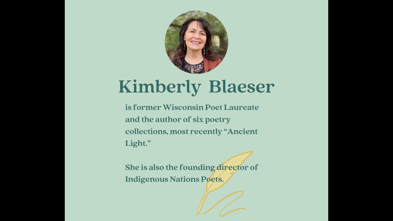 Kimberly Blaeser reads "Songs Like Bread: Wiikwandiwin" - YouTube