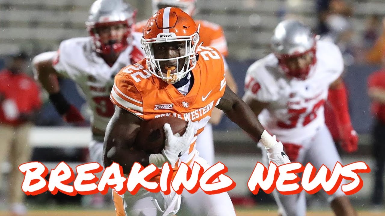 The 49ers Sign UTEP Running Back Ronald Awatt as a UDFA - YouTube