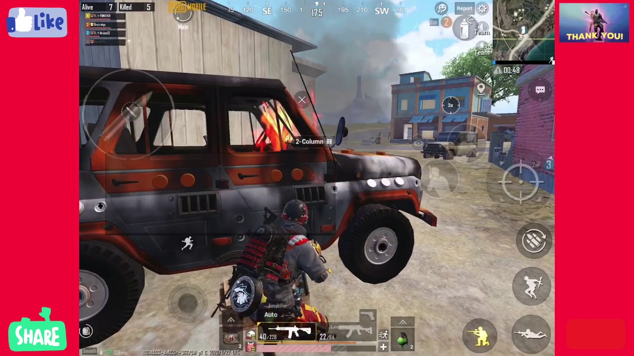 Pubg mobile livik gun shot everywhere not easy to survive plus funny ...