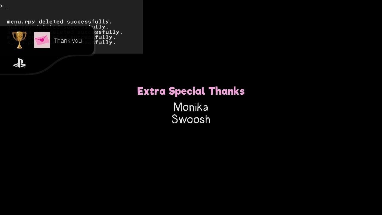 Doki Doki Literature Club Plus Thank you Trophy 🏆 - YouTube