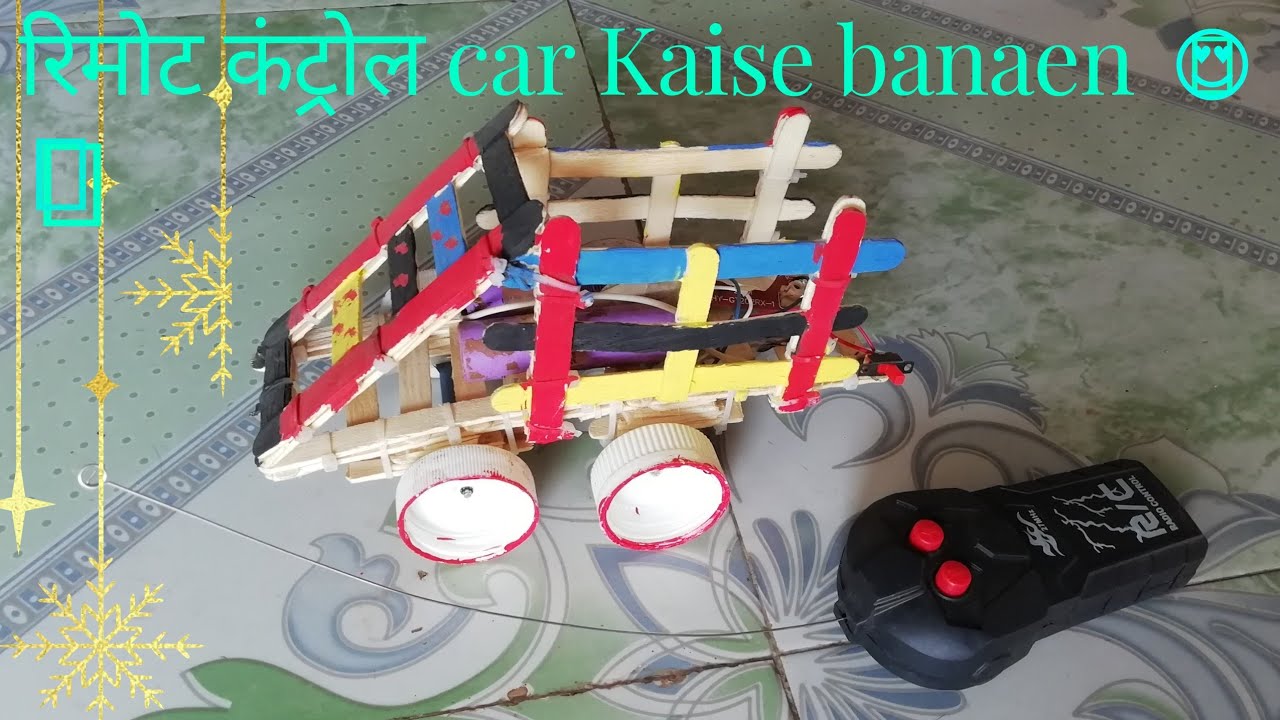 How to Make A Mini RC Car at Home || ice cream stick ideas || How To ...