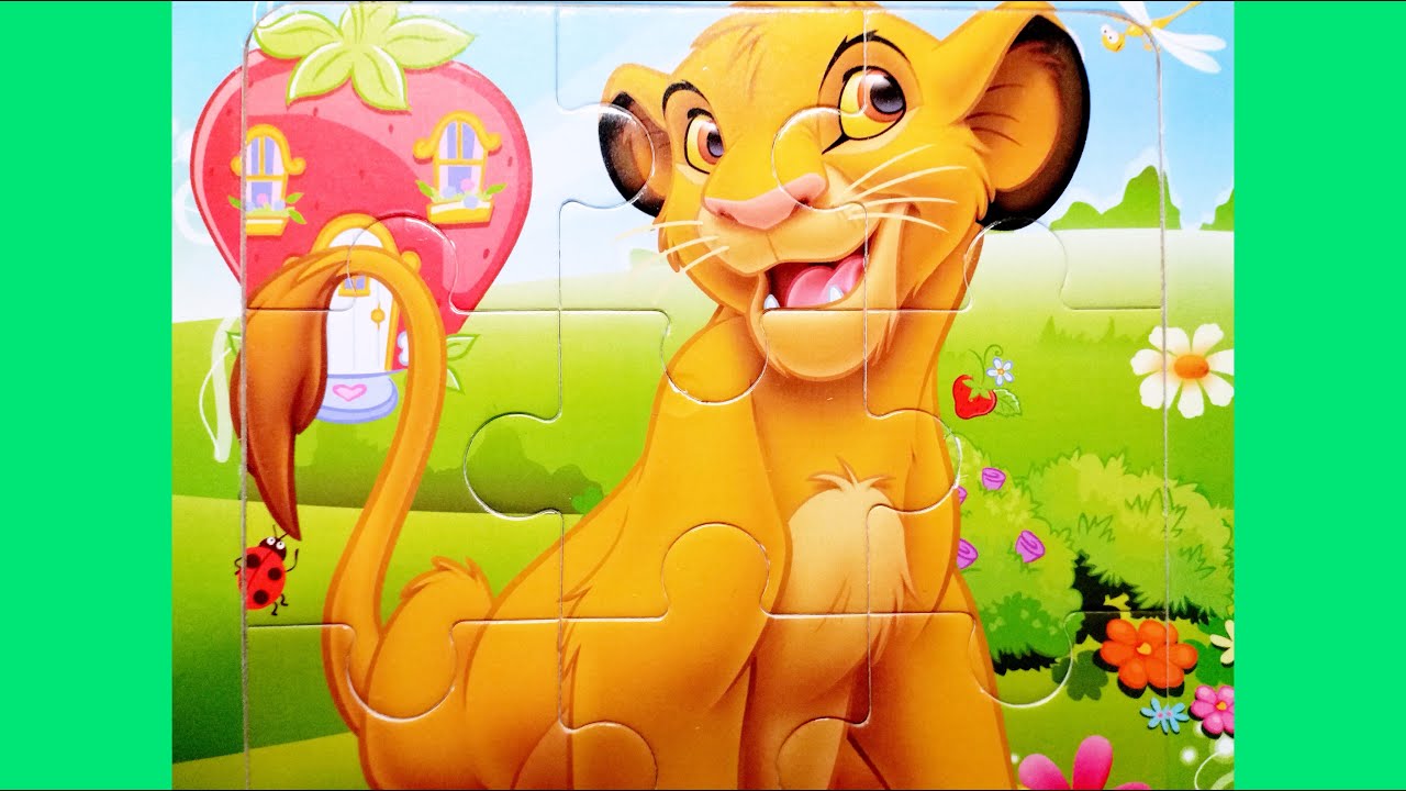 Lion Simbu from the cartoon Lion King.| Let's start solving the puzzle ...