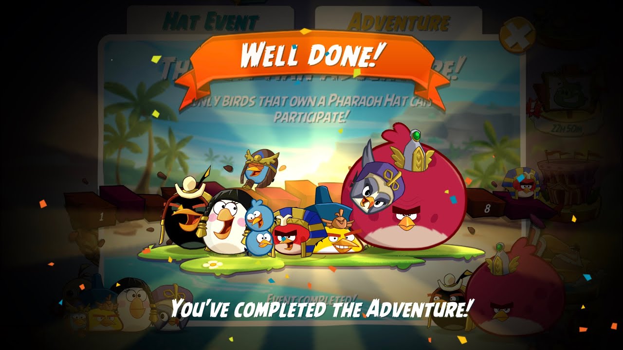 Angry Birds 2 - The Egyptian Adventure - Level 8 with all birds - YouTube