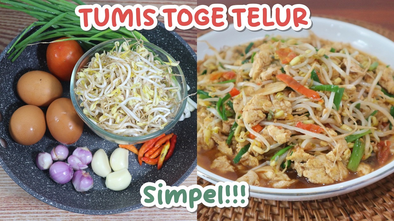 RESEP TUMIS TOGE TELUR - Menu Masakan Rumahan Sederhana - YouTube