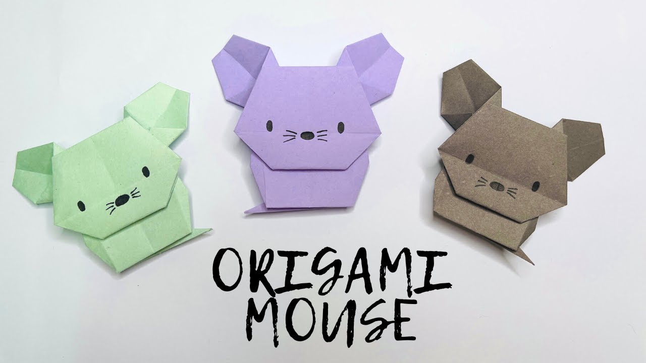 Origami Mouse | Easy Paper Animals - YouTube