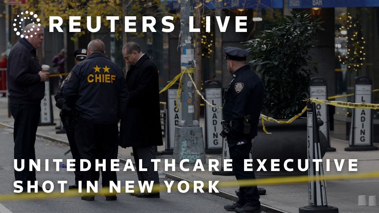 LIVE: Scene of shooting of UnitedHealthcare executive - YouTube