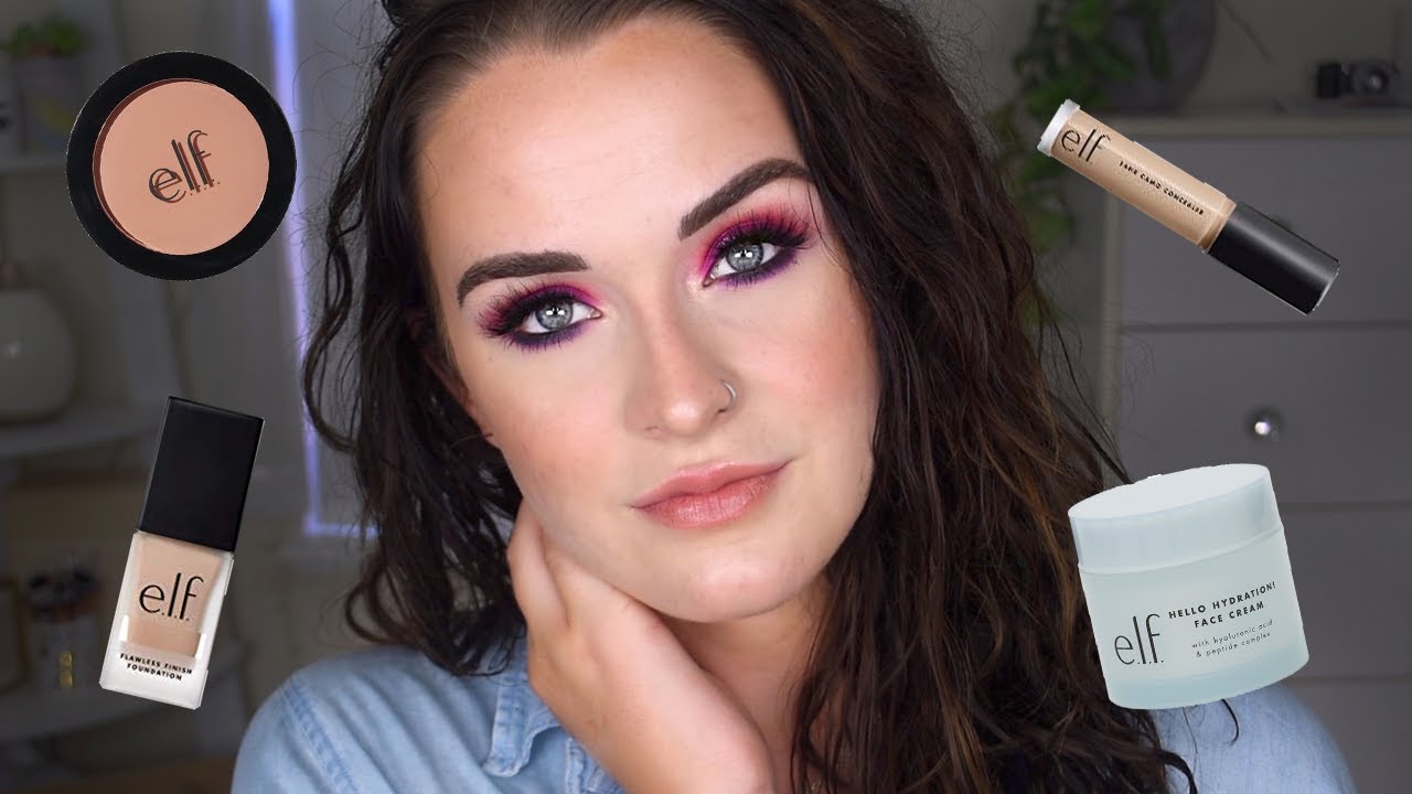 FLAWLESS SKIN USING ELF COSMETICS | AFFORDABLE MAKEUP - YouTube