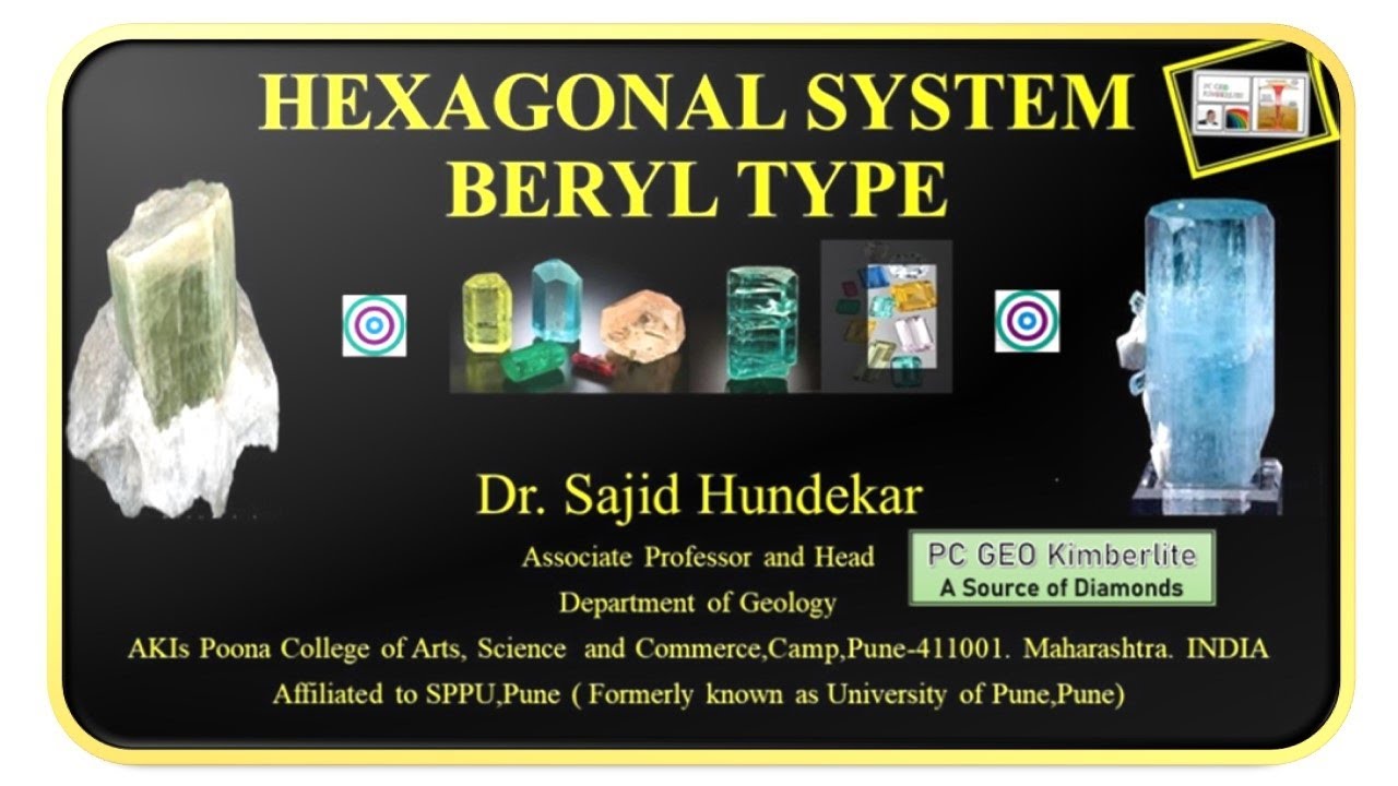 Crystallography: Hexagonal System Beryl Type - YouTube