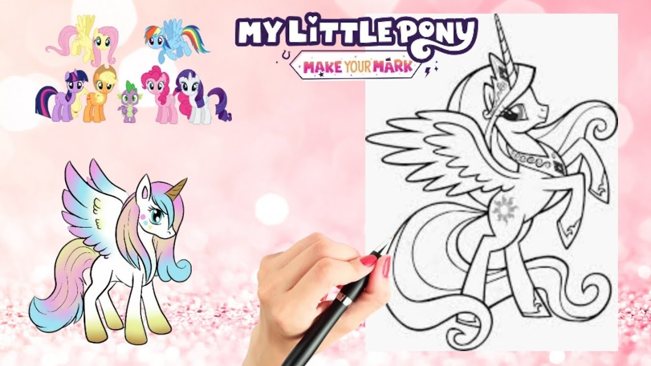 How to draw/ Princess Celestia / My Little Pony/ Drawing skills / Easy ...