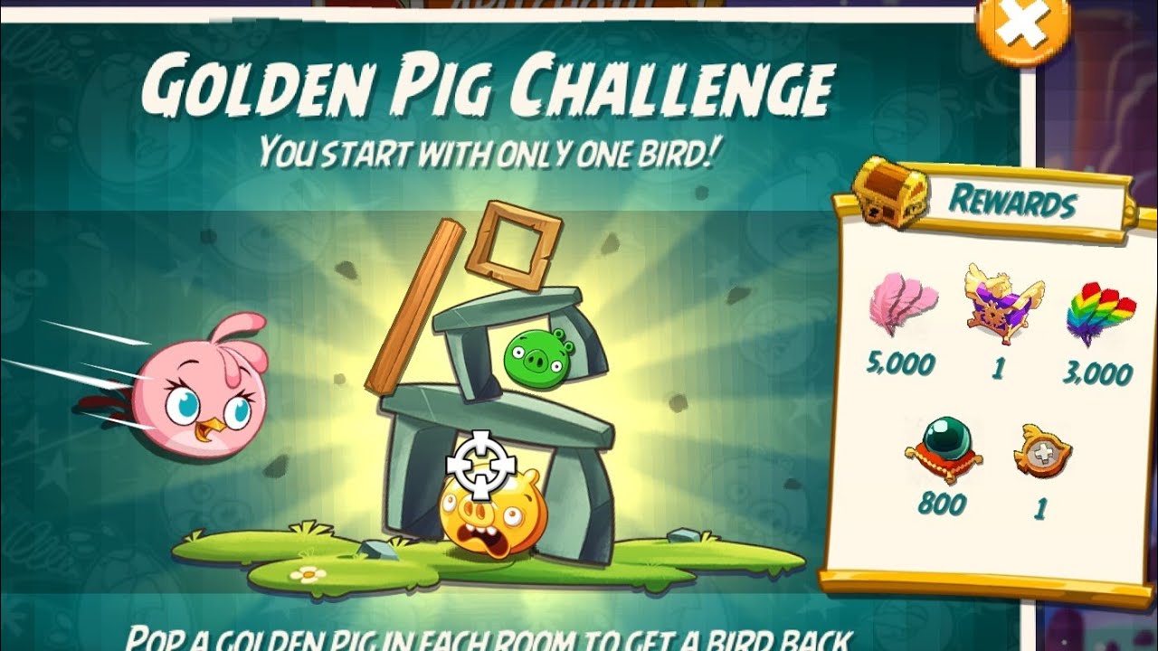 Angry birds 2 the golden pig challenge 3 Jan 2025 with stella #ab2 the ...