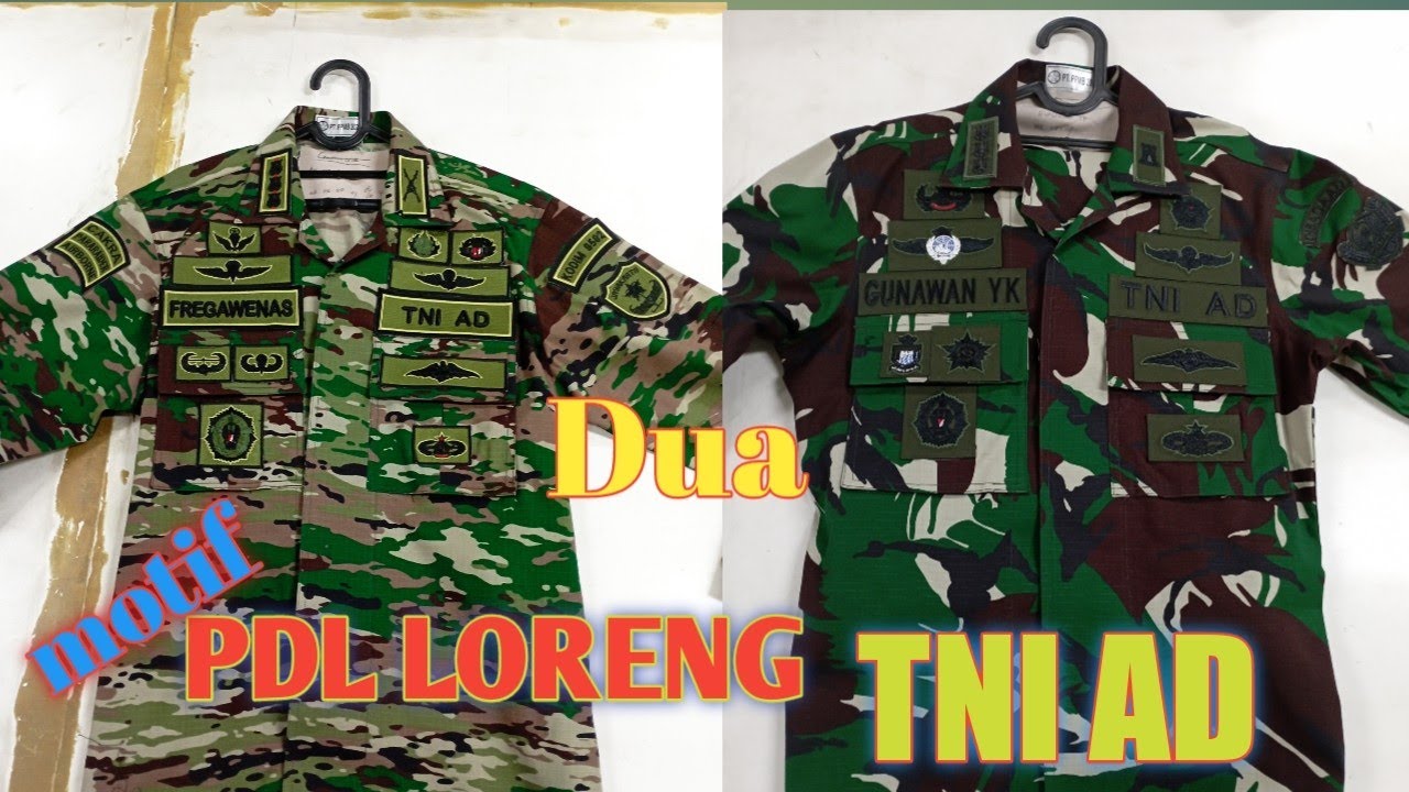 PDL LORENG TNI AD dua motif - YouTube