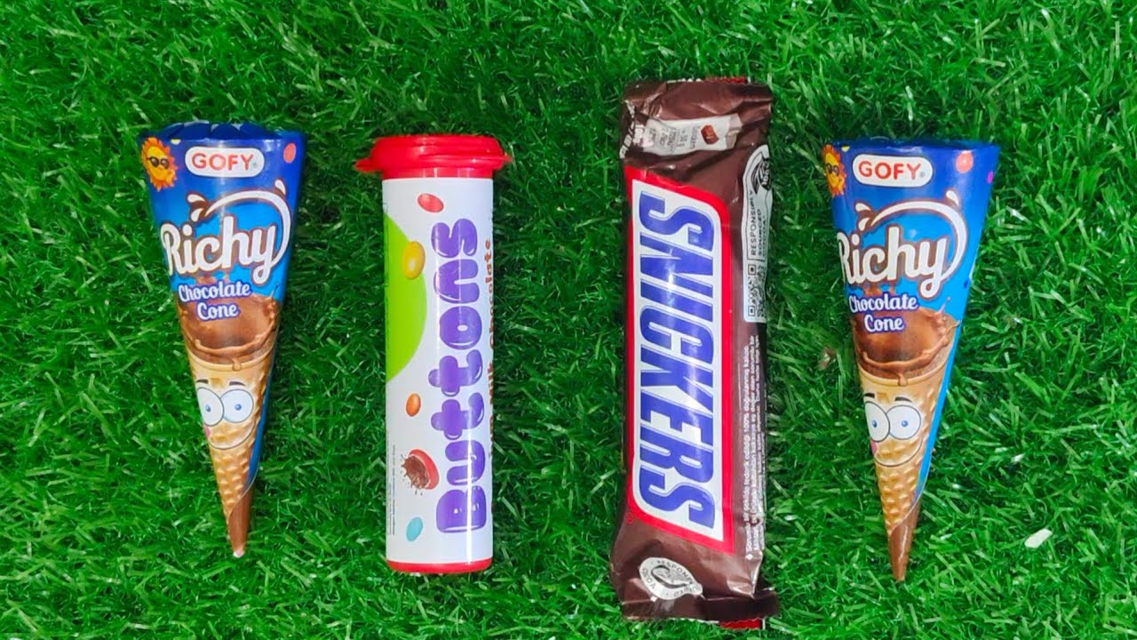 🍭 SNICKERS CHOCOLATE | Satisfying ASMR Sleep Sound | RICHY CONE yummy ...