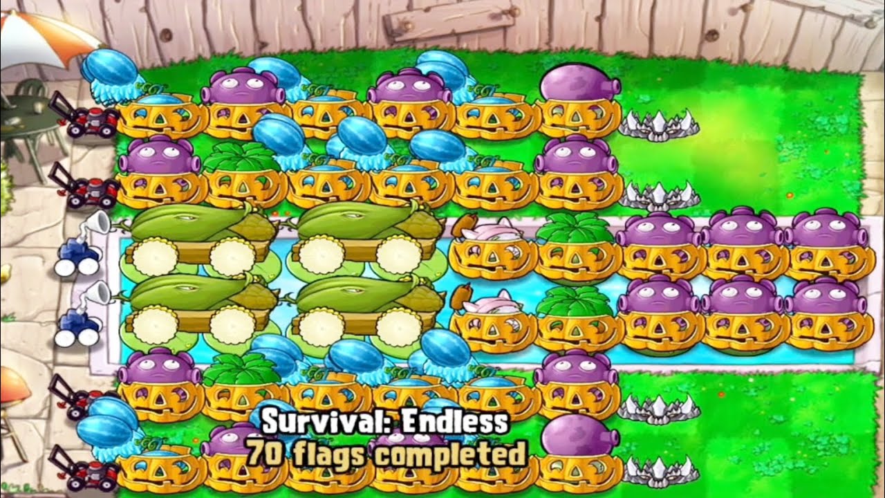 PVZ MOD | SURVIVAL GAMEPLAY | SURVIVAL: ENDLESS IN 18:30 MINUTES | FULL ...