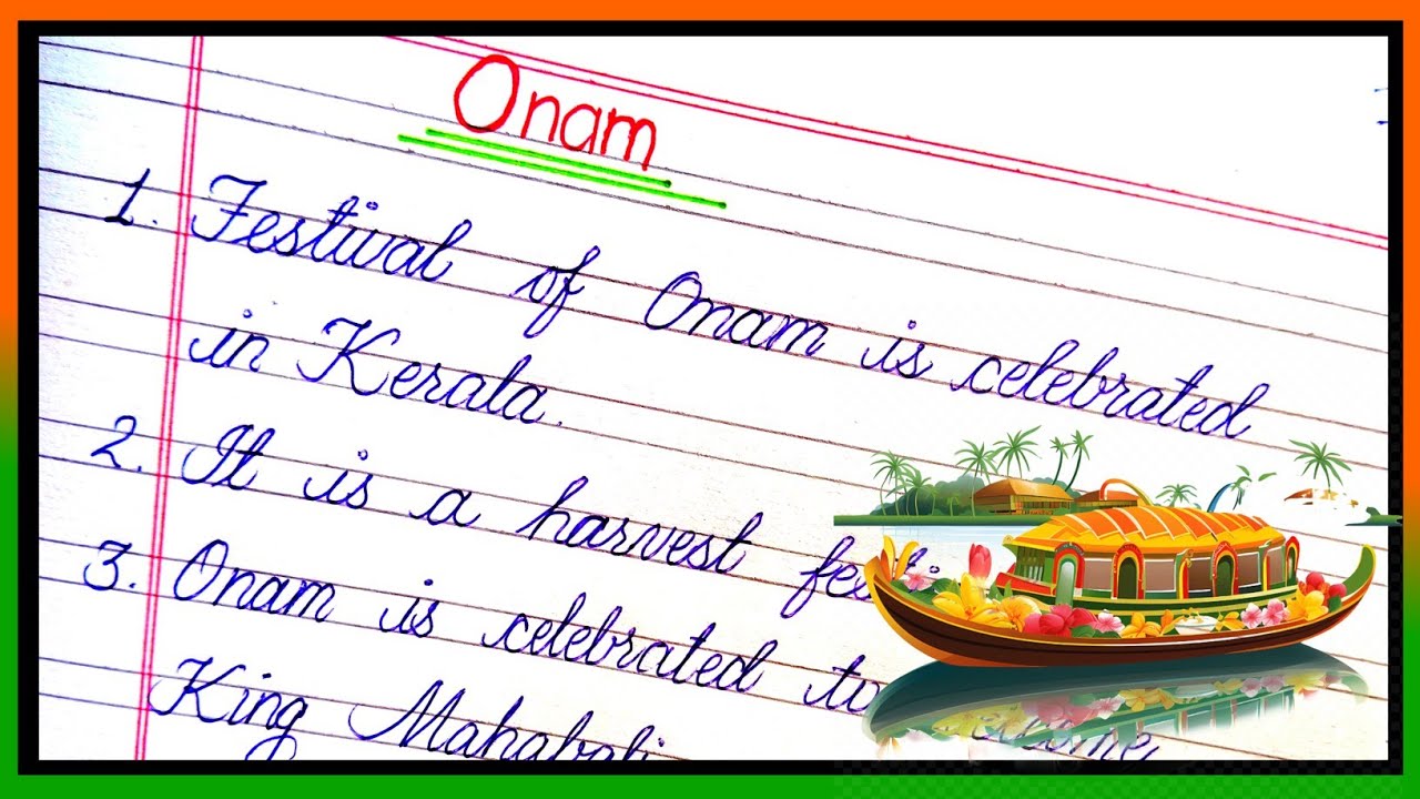 10 Lines Essay On Onam In English l Essay On Onam Festival l ओणम पर ...