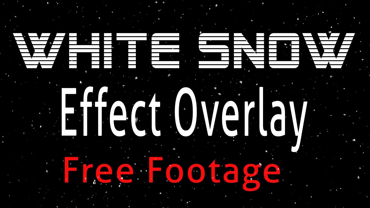 4k Snow faling effect overlay free footage black screen Snow video ...