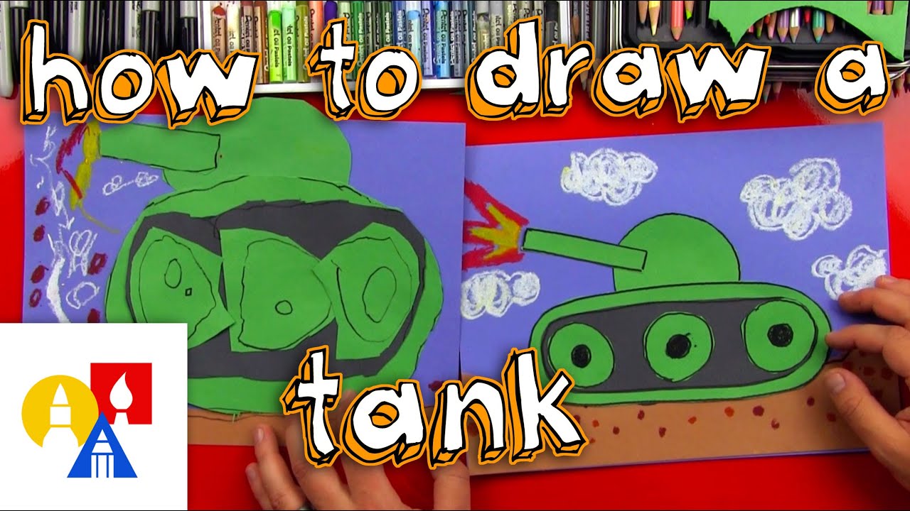 How To Draw A Tank (For Young Artists) - YouTube