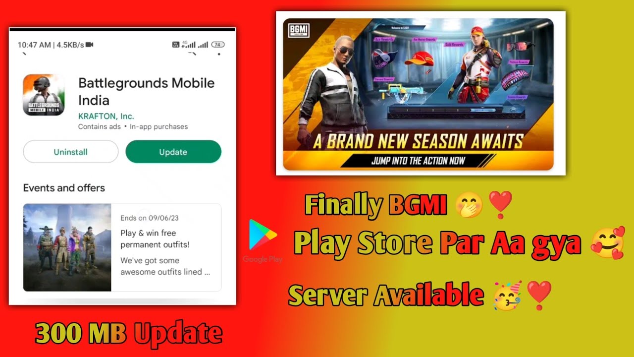 Finally BGMI BACK 🥳 | bgmi on playstore | bgmi server start | BGMi New ...