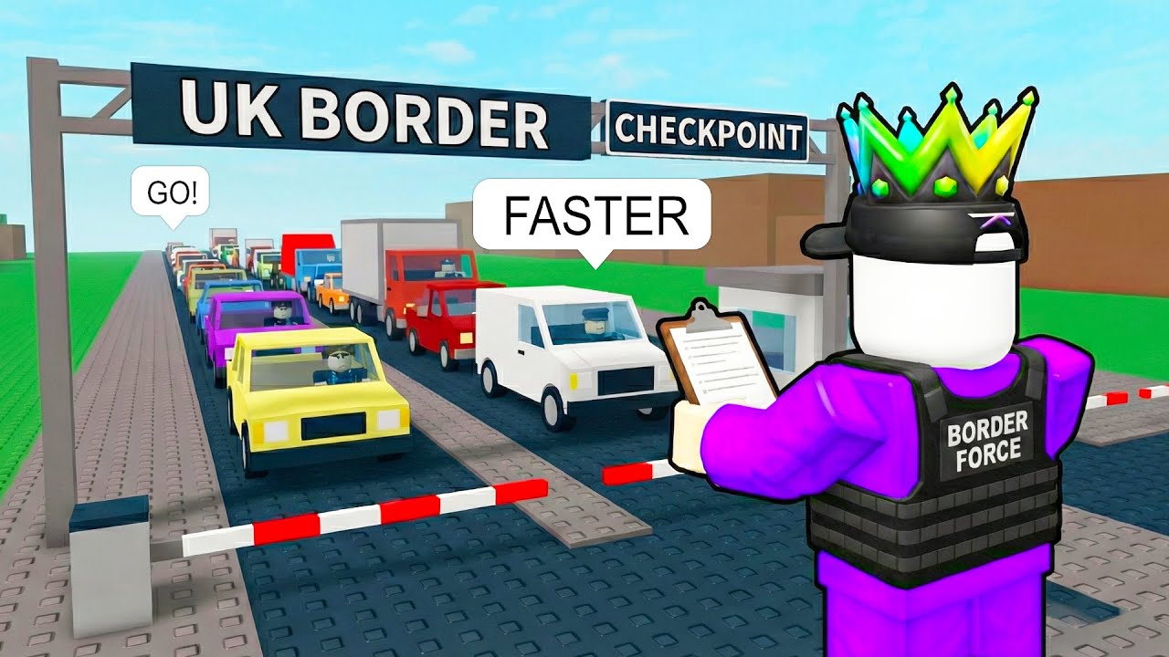 I Become Border Patrol on Roblox BUT People Keep SNEAKING Over - YouTube