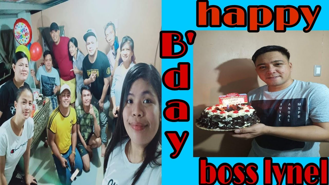 Hindi ko b'day ito,b'day ni boss lynel mapagmahal to!! #celebration # ...
