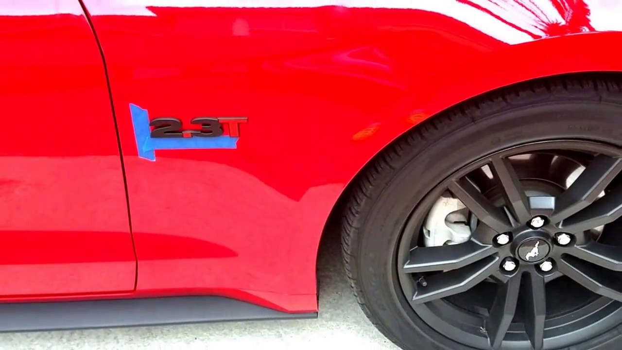How to Install 2.3T Emblem on Mustang - YouTube