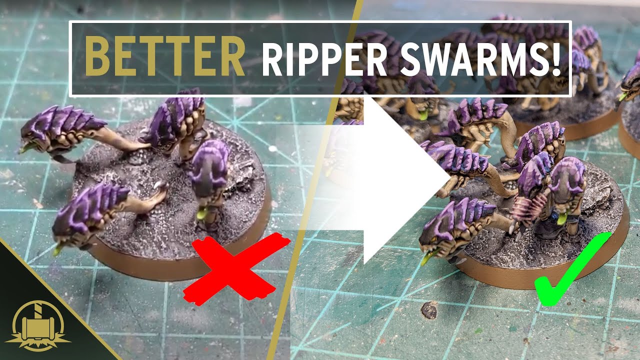 Make Warhammer 40K Tyranid ripper swarms... SWARMIER! - YouTube