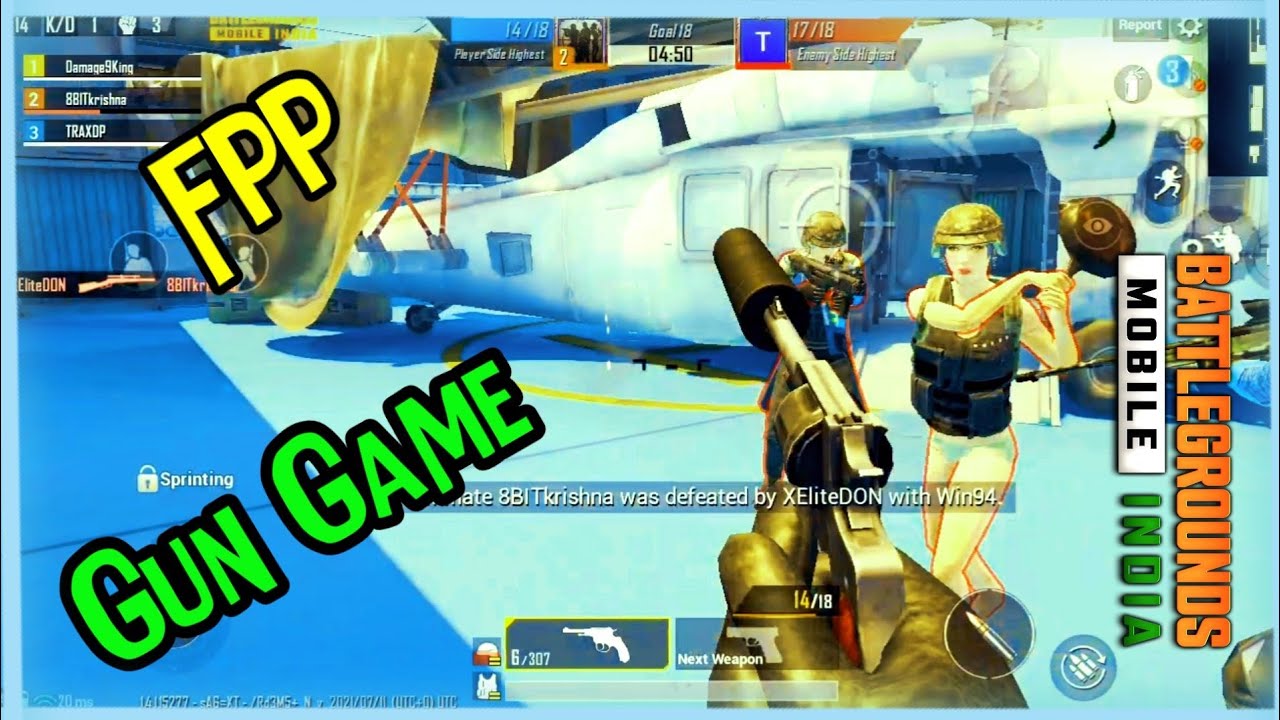 Playing FPP Gun Game In Hanger - BGMI || Android Gameplay In Samsung ...